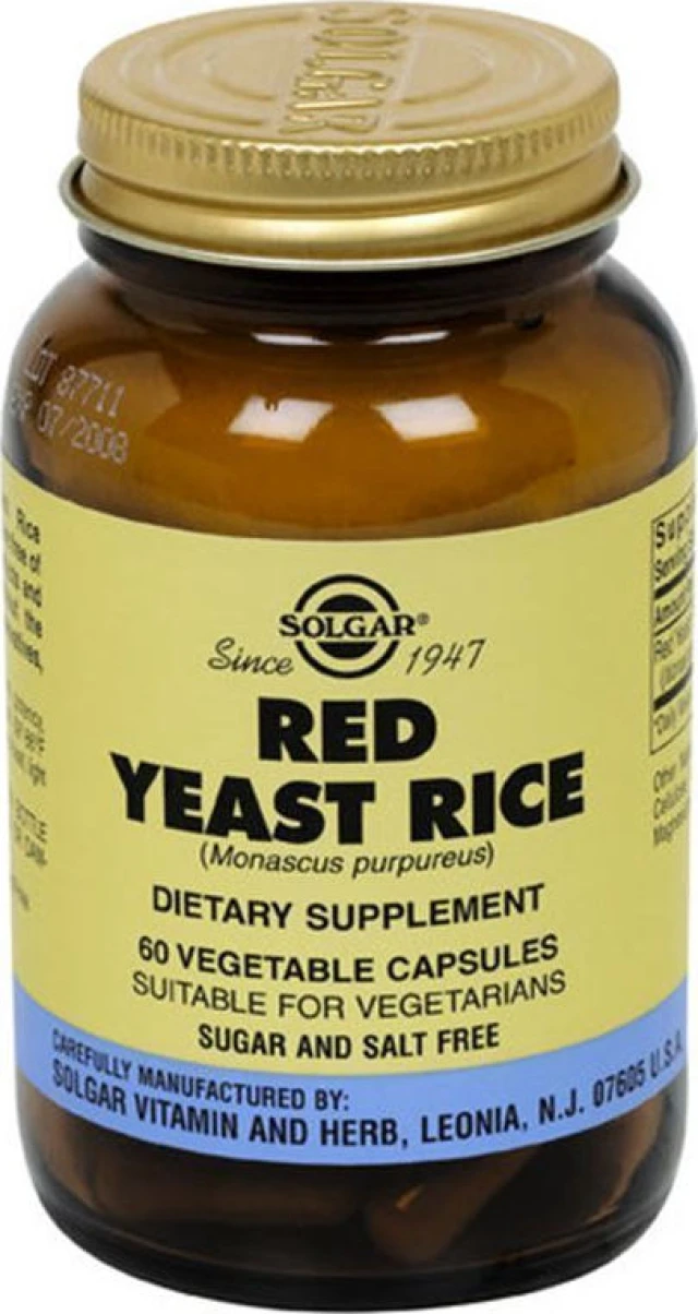 Solgar Red Yeast Rice 600mg 60 φυτικές κάψουλες | Goodlifepharmacy.gr